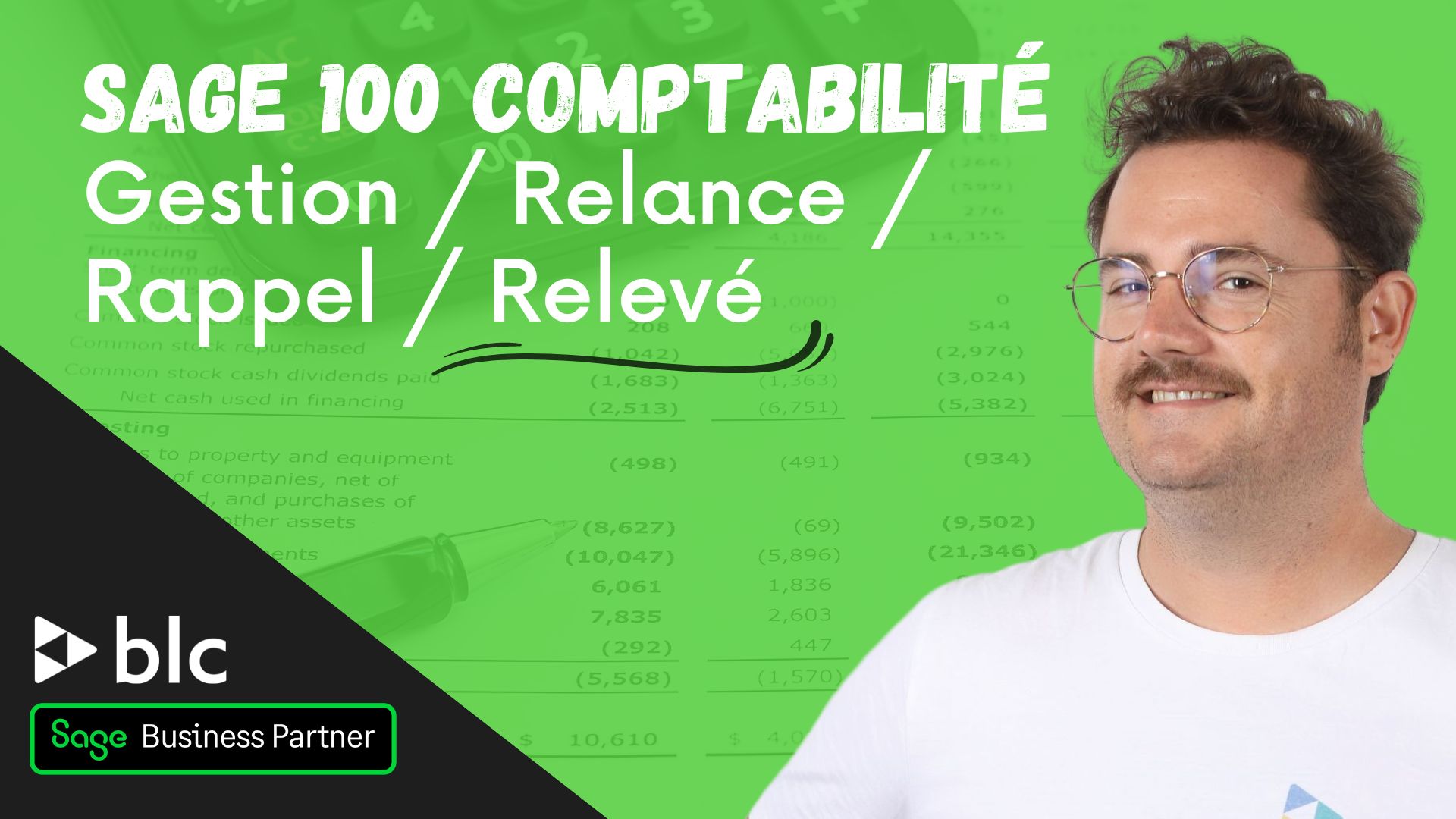 Sage 100 Comptabilité - Gestion relance / rappel / relevé